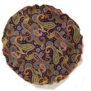 Accessories | New 2in1 Pouf Round Pocket Square Gold Paisley | Poshmark